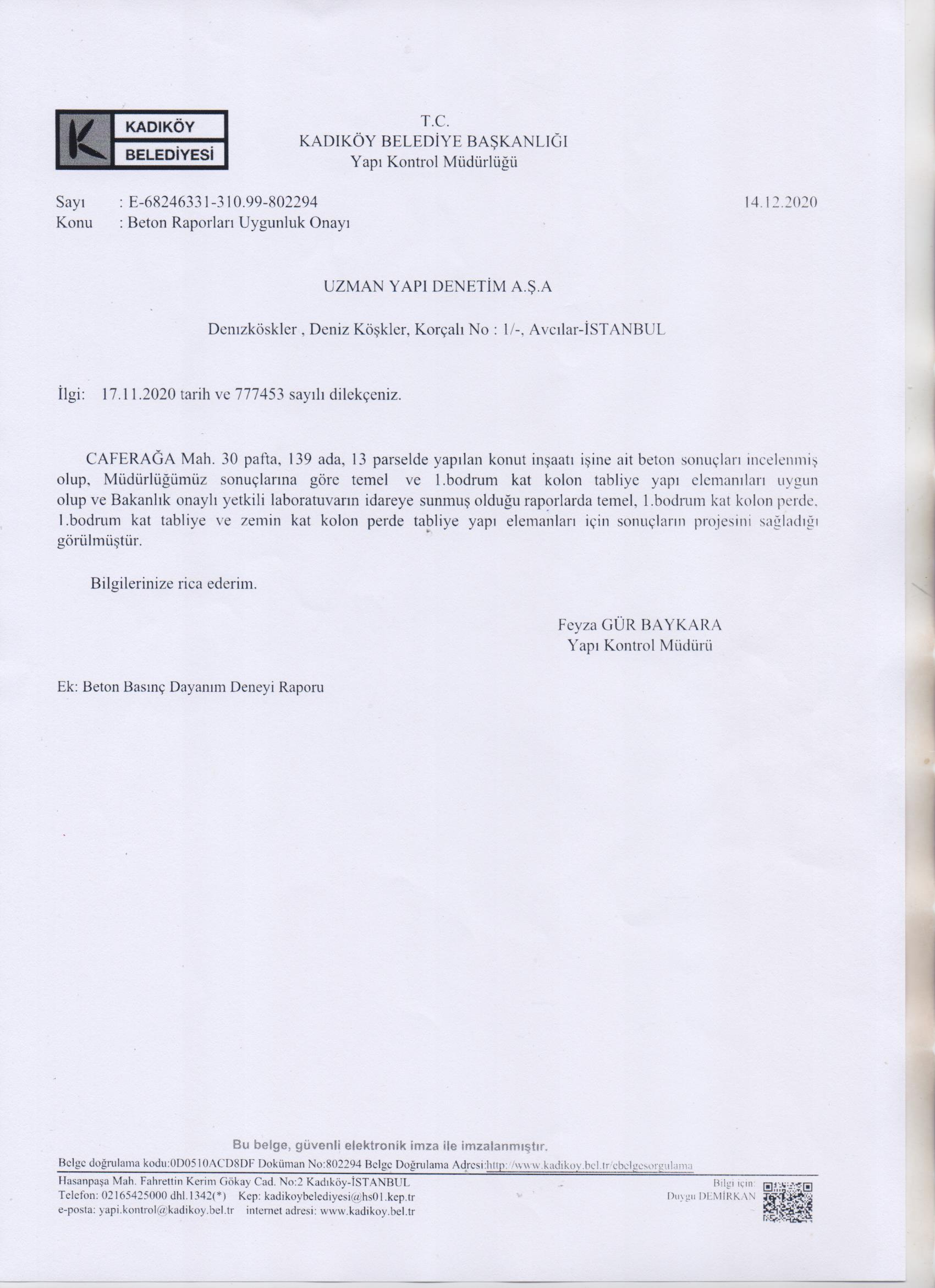 Yapı Denetim Raporları - Gökoz İnşaat